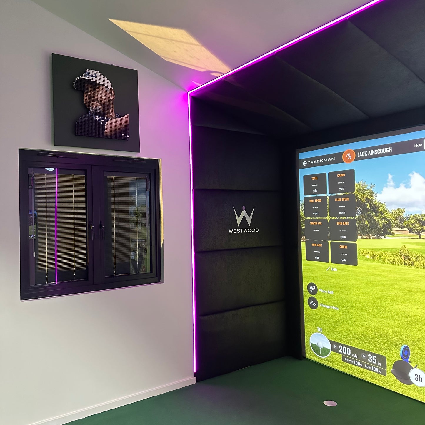 HANDMADE GOLF SIMULATOR WALL PANELS – JACKS GOLF